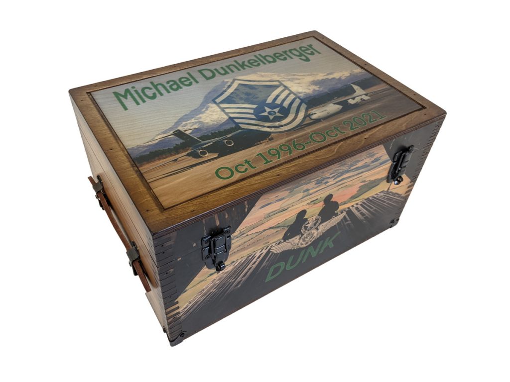 Custom Military Retirement Keepsake Shadow Box - Relic Wood