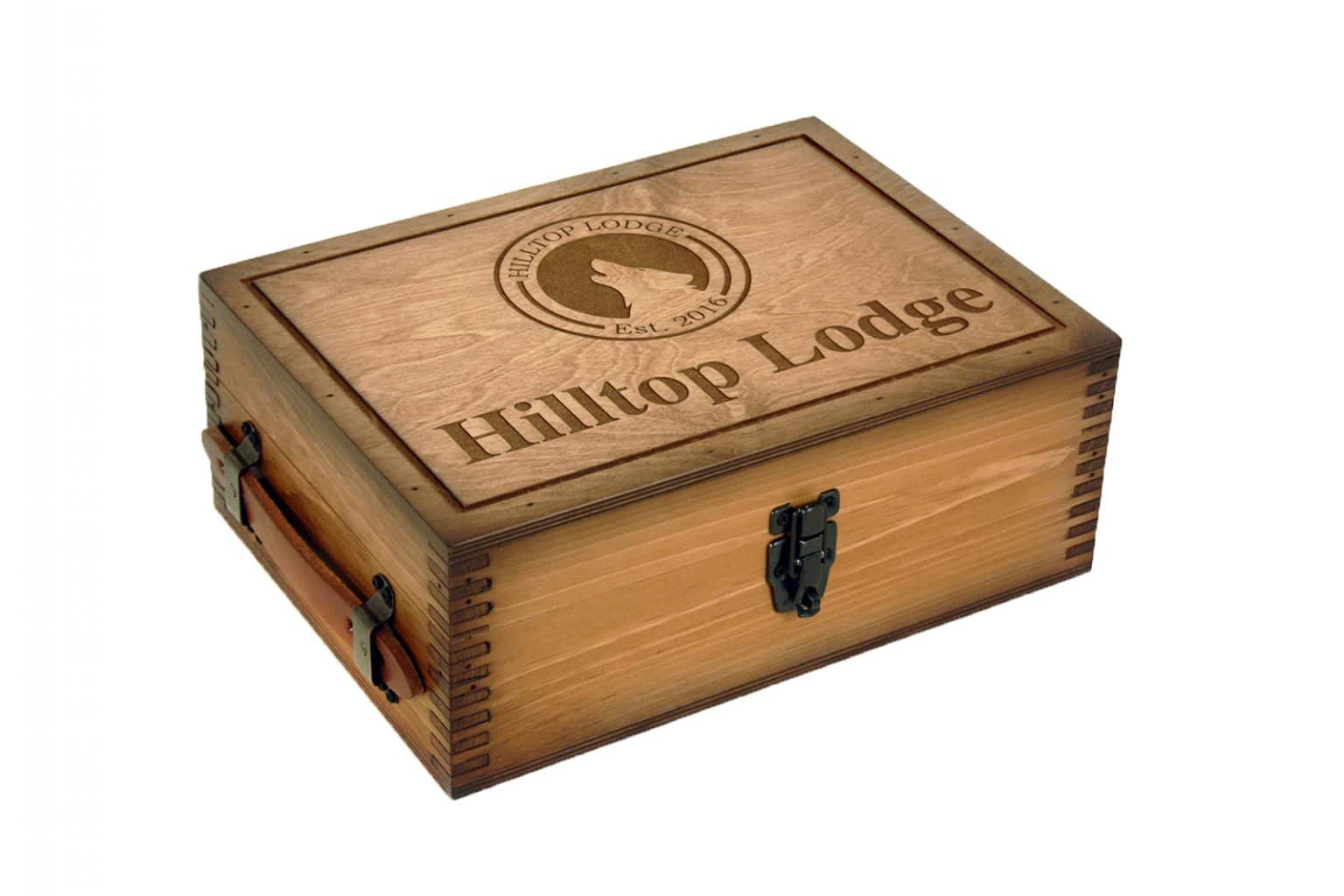 Laser Engraved Humidor - Custom Desktop Cigar Box