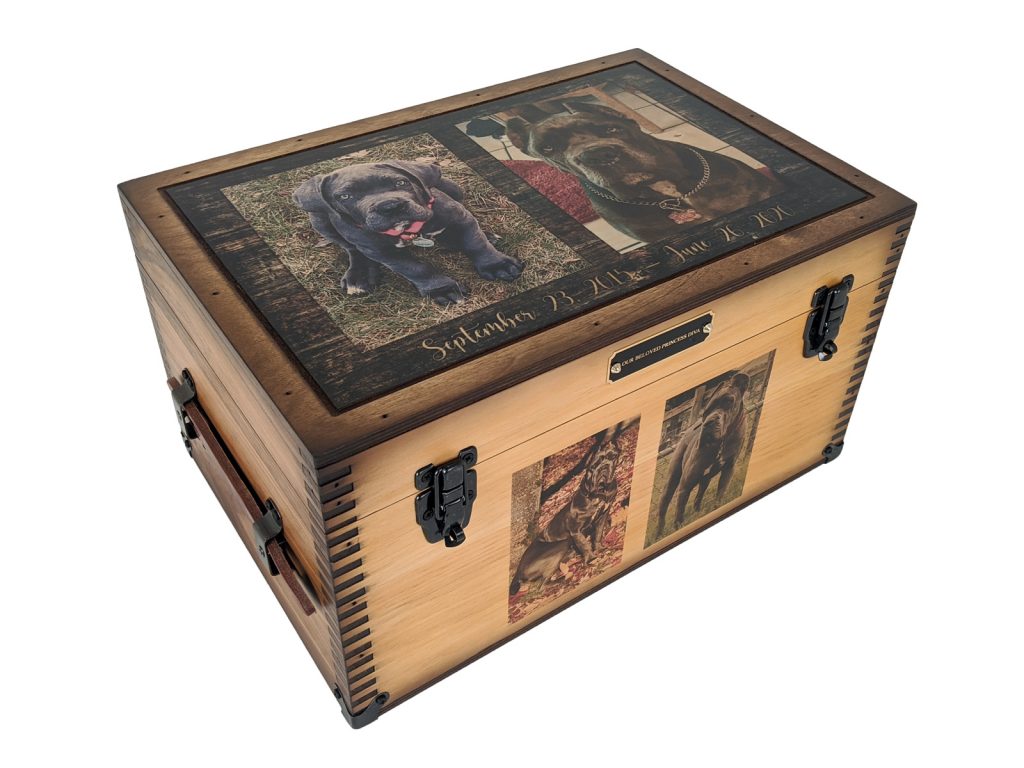 Custom Pet Lovers Keepsake Box - Relic Wood