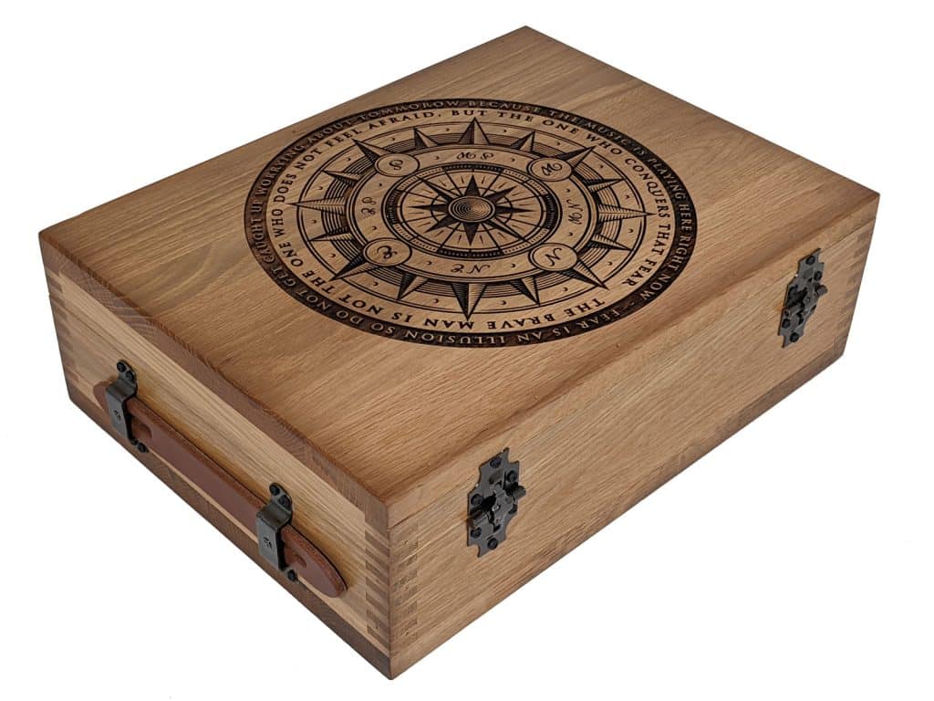 Limited Edition "Fear is an Illusion" White Oak Box - Relic Wood
