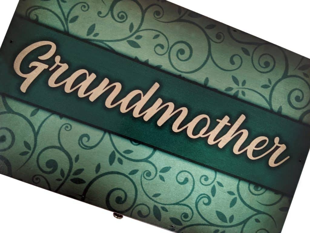 Grandmother Memory Box - Relic Wood